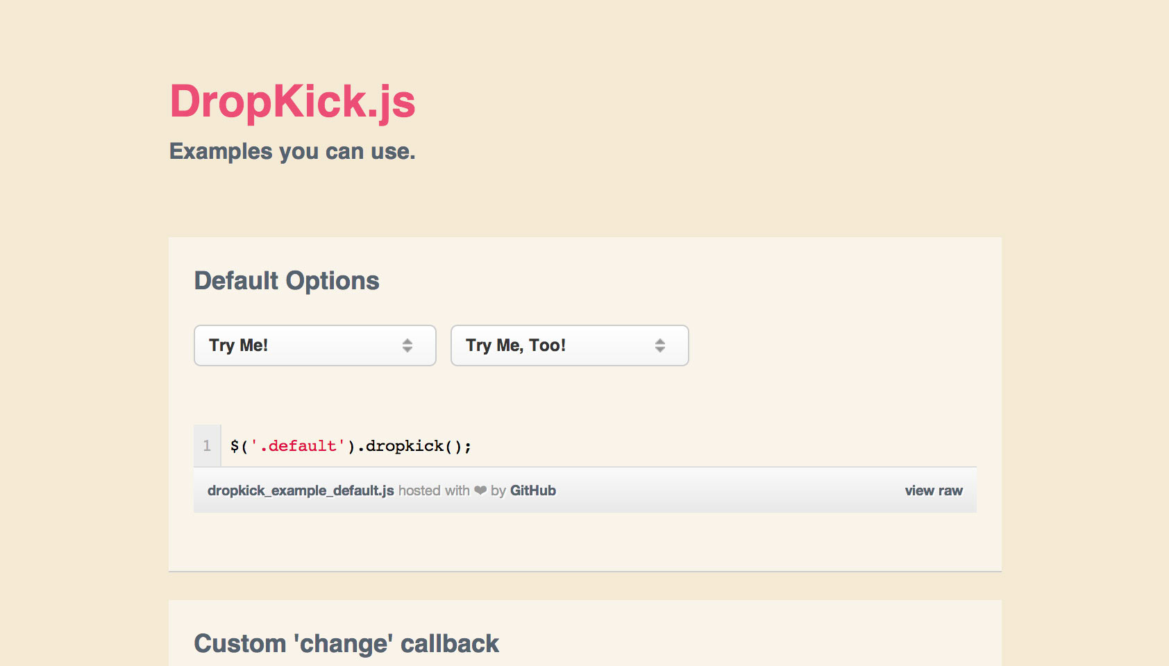 How to style s using DropKick